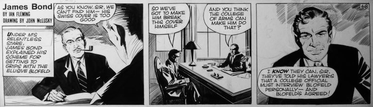 James Bond Original Art For Sale | Comic strip cartoon art from the ...
