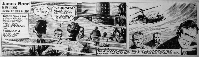 James Bond Original Art For Sale | Comic strip cartoon art from the ...