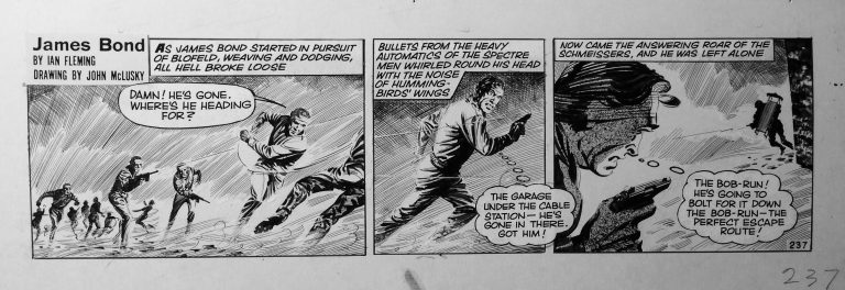 James Bond Original Art For Sale | Comic strip cartoon art from the ...
